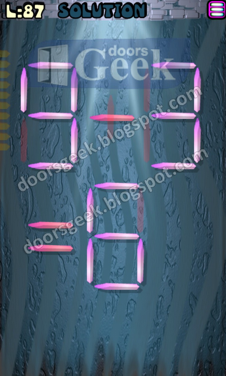 Matches Puzzle [Episode 5] Level 87 Solution ~ Doors Geek